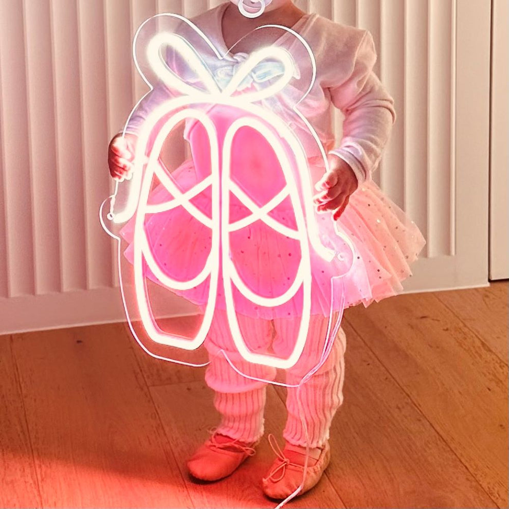 Ballet Slipper Neon Sign | Kids Room | Kids Neon Light