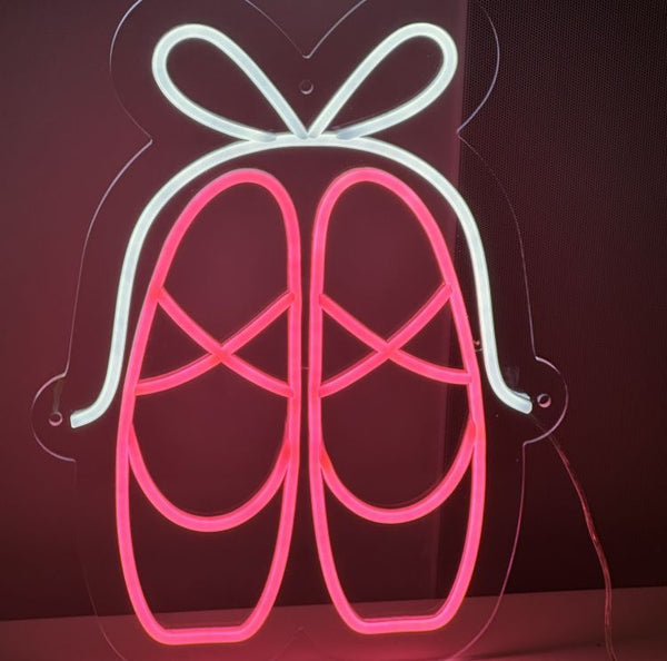 Ballet Slipper Neon Sign | Kids Room | Kids Neon Light - The Neon Lady